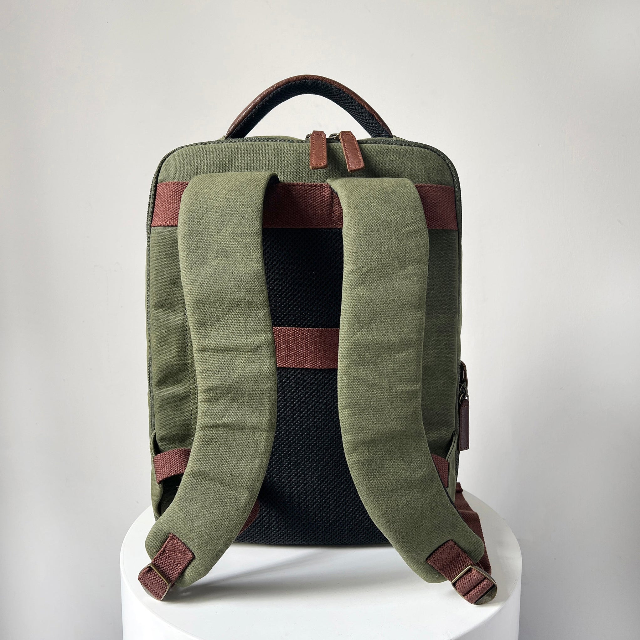 Maxwell Waxed Canvas with Leather Backpack, mens backpack ...