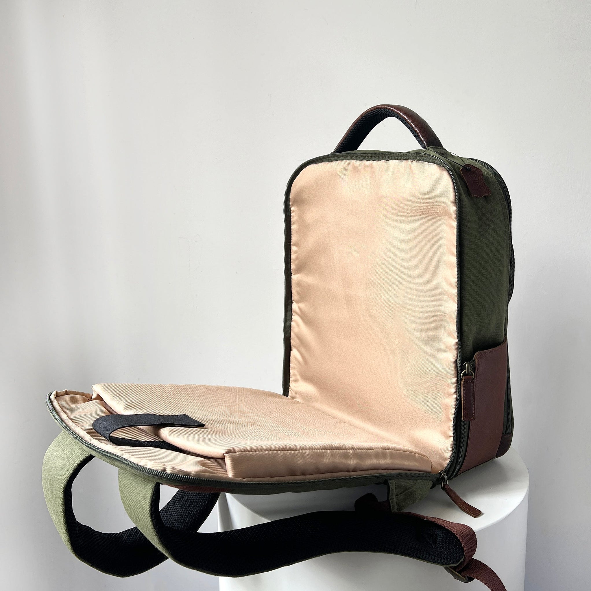 Maxwell Waxed Canvas with Leather Backpack, mens backpack ...